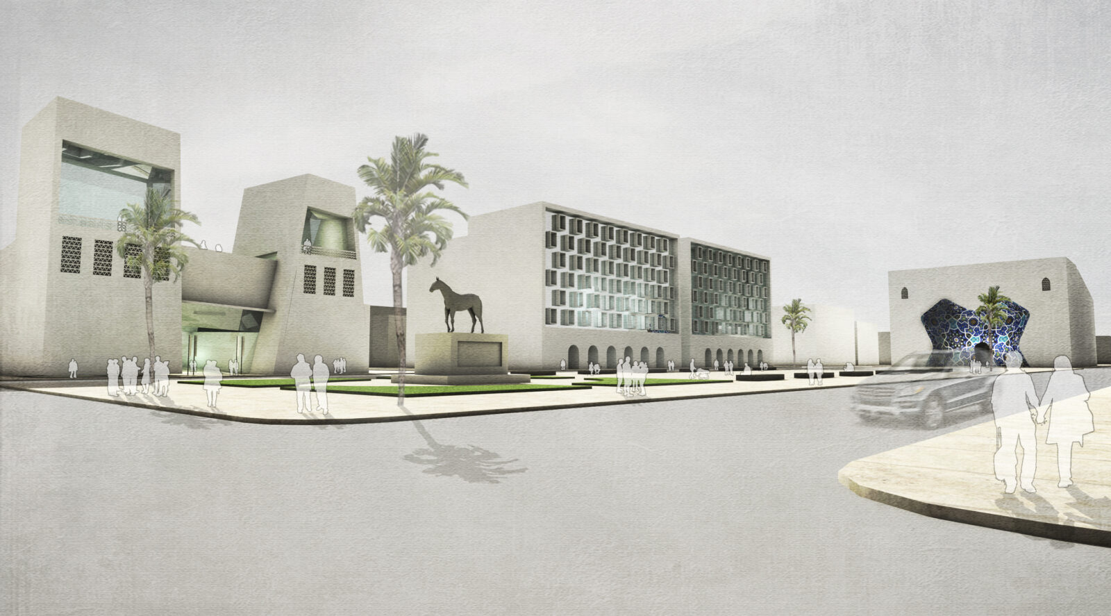 Dutton Architects urban design Cairo rendering - Dutton Architects
